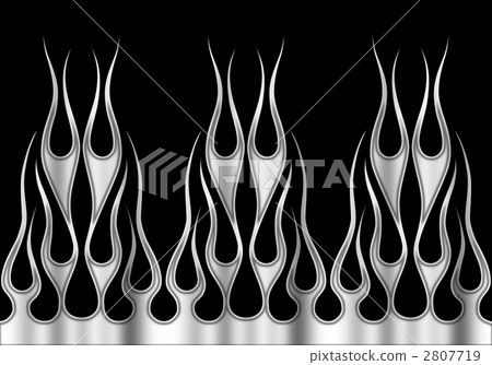 flame, silver, burn - Stock Illustration [2807719] - PIXTA