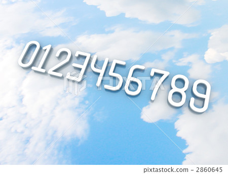 0123456789, number, numeral - Stock Illustration [2860645] - PIXTA