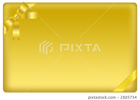 Gold plated ribbon plate - Stock Illustration [2885734] - PIXTA