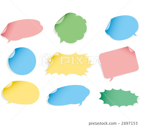 Balloon sticky note - Stock Illustration [2897153] - PIXTA