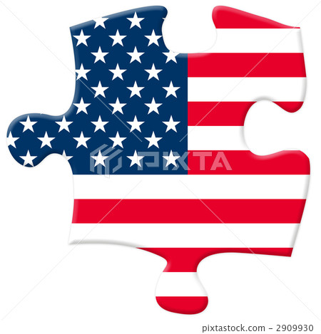 National flag puzzle (USA) - Stock Illustration [2909930] - PIXTA