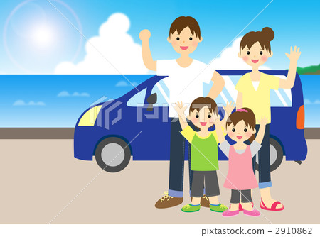 Go out with family - Stock Illustration [2910862] - PIXTA