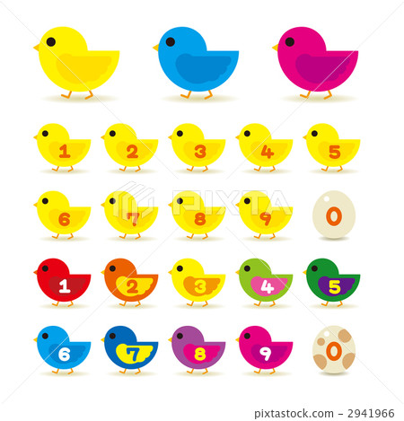 Chick number - Stock Illustration [2941966] - PIXTA