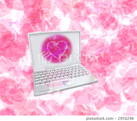 Heart mark of personal computer - Stock Illustration [2958296] - PIXTA