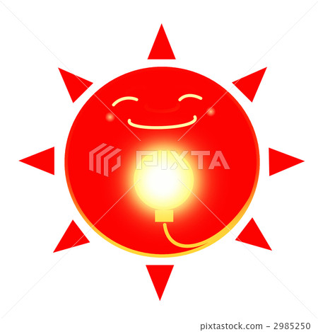 The sun and light bulb - Stock Illustration [2985250] - PIXTA