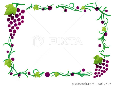 Grape frame - Stock Illustration [3012596] - PIXTA