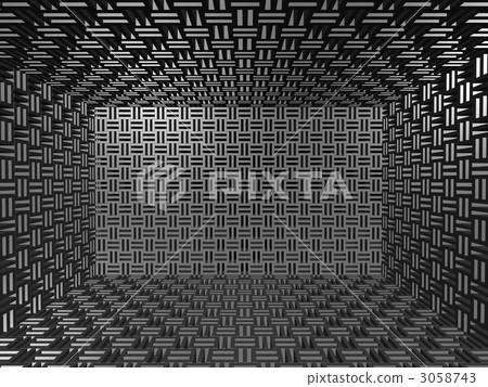 CG illustration representing a sound absorbing... - Stock Illustration ...