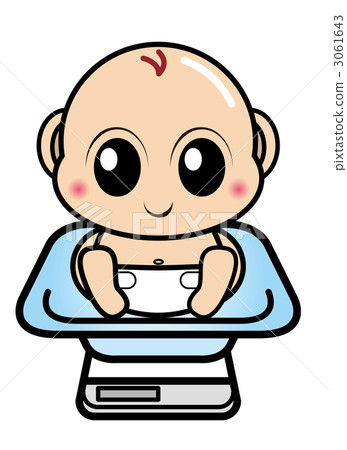Baby's weight measurement - Stock Illustration [3061643] - PIXTA