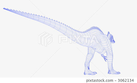 dinosaur, wireframe, wire frame - Stock Illustration [3062134] - PIXTA