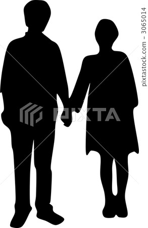 A couple holding hands - Stock Illustration [3065014] - PIXTA