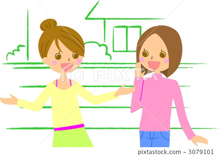 Women talking illustrations - Stock Illustration [3079101] - PIXTA
