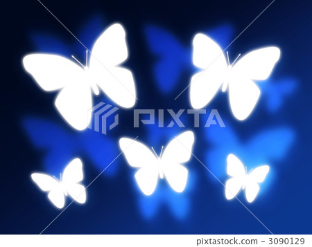 Shining butterflies - Stock Illustration [3090129] - PIXTA