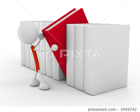 Take out a book - Stock Illustration [3099742] - PIXTA