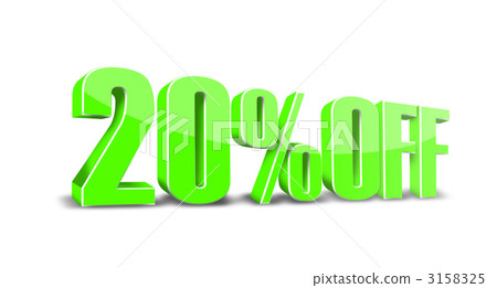 percent, 20%, 20% off - Stock Illustration [3158325] - PIXTA