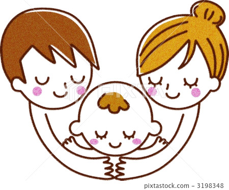 Family parent / child illustration - Stock Illustration [3198348] - PIXTA