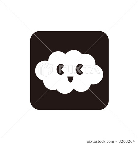 Illustration of cloudy mark - Stock Illustration [3203264] - PIXTA