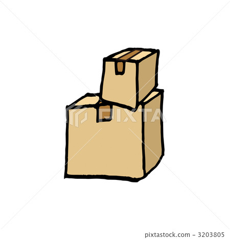 Illustration of packed cardboard box - Stock Illustration [3203805] - PIXTA