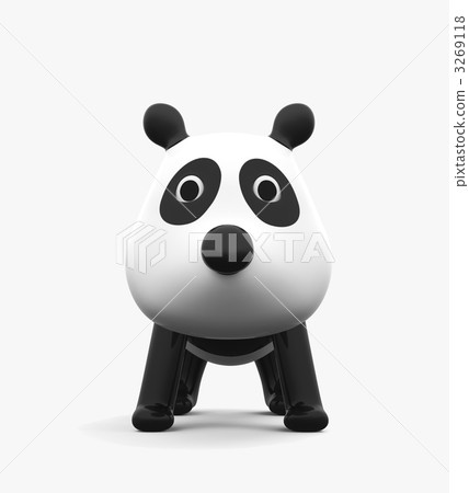 Panda CG_ front - Stock Illustration [3269118] - PIXTA