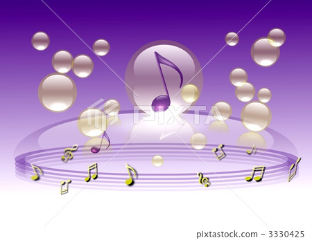 Musical note and sphere - Stock Illustration [3330425] - PIXTA