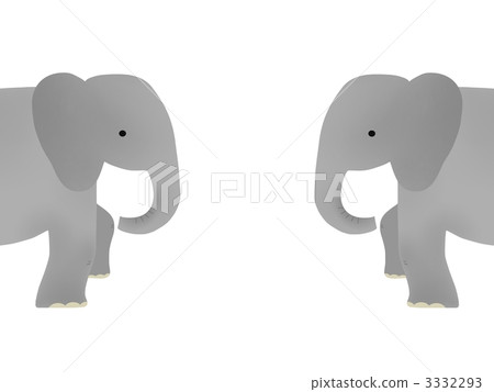 large animal, elephant, elephants - Stock Illustration [3332293] - PIXTA