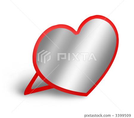 Heart shaped mirror - Stock Illustration [3399509] - PIXTA