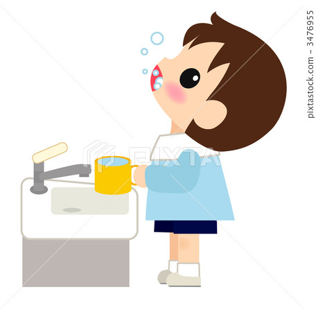 Children who gargle - Stock Illustration [3476955] - PIXTA