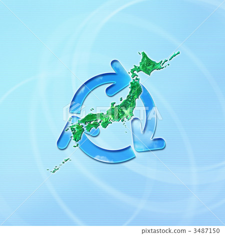 Eco · Recycle Mark / Japan Map - Stock Illustration [3487150] - PIXTA
