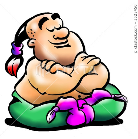 Genie sitting and relaxe - Stock Illustration [3525450] - PIXTA