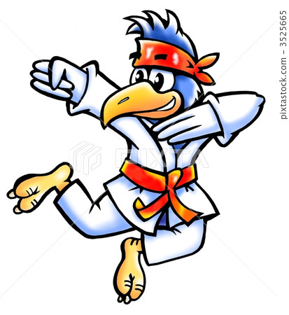 Karate Bird training self defense - Stock Illustration [3525665] - PIXTA