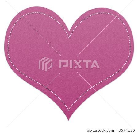 Pink stitch heart - Stock Illustration [3574130] - PIXTA