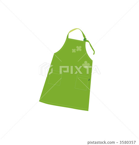 Illustration of a green apron - Stock Illustration [3580357] - PIXTA