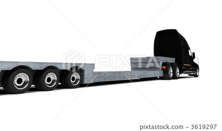 Car carrier truck back view - Stock Illustration [3619297] - PIXTA