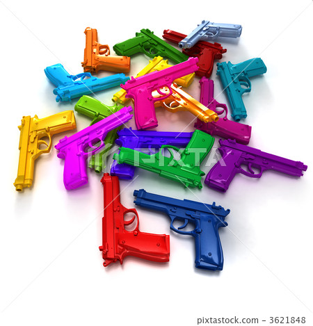 Colorful guns - Stock Illustration [3621848] - PIXTA