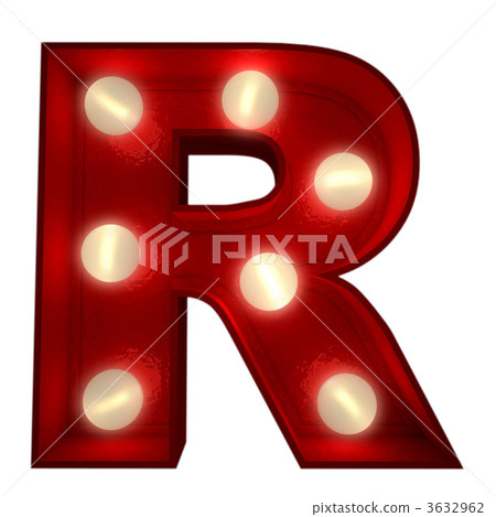 Glowing R - Stock Illustration [3632962] - PIXTA