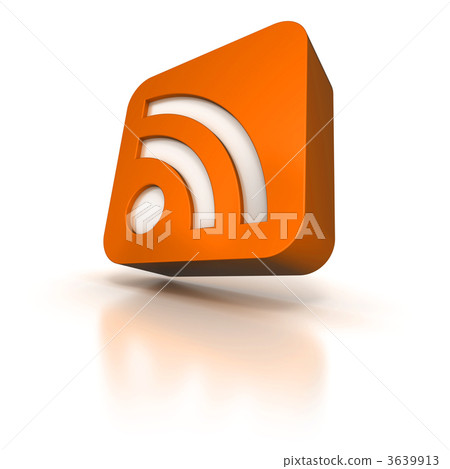Bright orange RSS icon-插圖素材 [3639913] - PIXTA圖庫