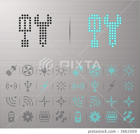 Perforated Computer buttons - Stock Illustration [3662089] - PIXTA
