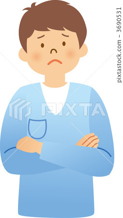 Middle aged man suffering - Stock Illustration [3690531] - PIXTA