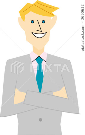 Foreigner businessman pleased - Stock Illustration [3690632] - PIXTA