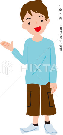 Boys to introduce - Stock Illustration [3691004] - PIXTA