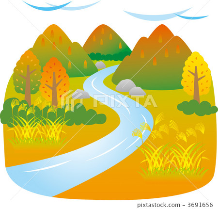 Autumn leaves scenery - Stock Illustration [3691656] - PIXTA