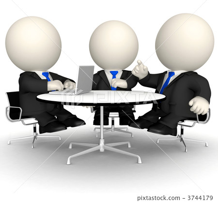 3D Business meeting - Stock Illustration [3744179] - PIXTA