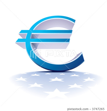 Vector metallic euro sign isolated on white... - Stock Illustration ...