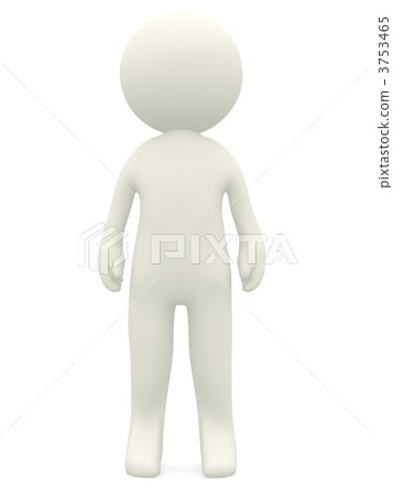 3D character standing - Stock Illustration [3753465] - PIXTA