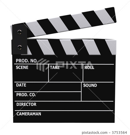 3D film klappe - Stock Illustration [3753564] - PIXTA