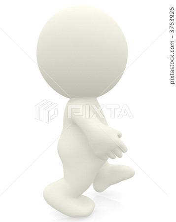 3D person walking - Stock Illustration [3763926] - PIXTA