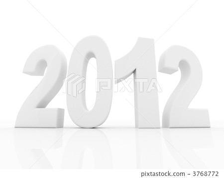 illustration 2012 year - Stock Illustration [3768772] - PIXTA
