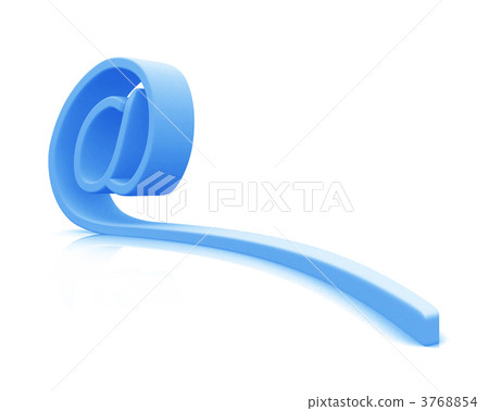 3d blue at symbol - Stock Illustration [3768854] - PIXTA