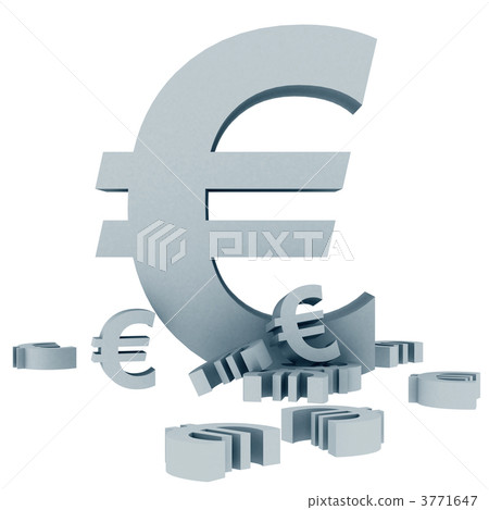 Euro symbols isolated - Stock Illustration [3771647] - PIXTA