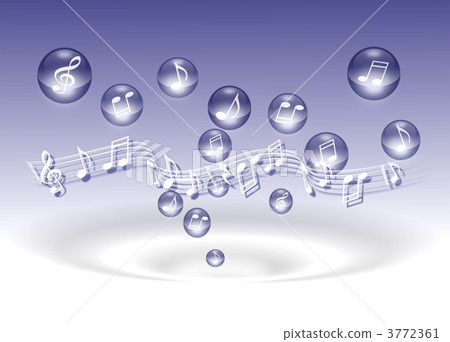 Musical note and sphere - Stock Illustration [3772361] - PIXTA