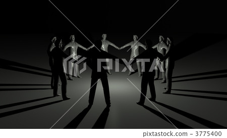 shadow, men, group - Stock Illustration [3775400] - PIXTA